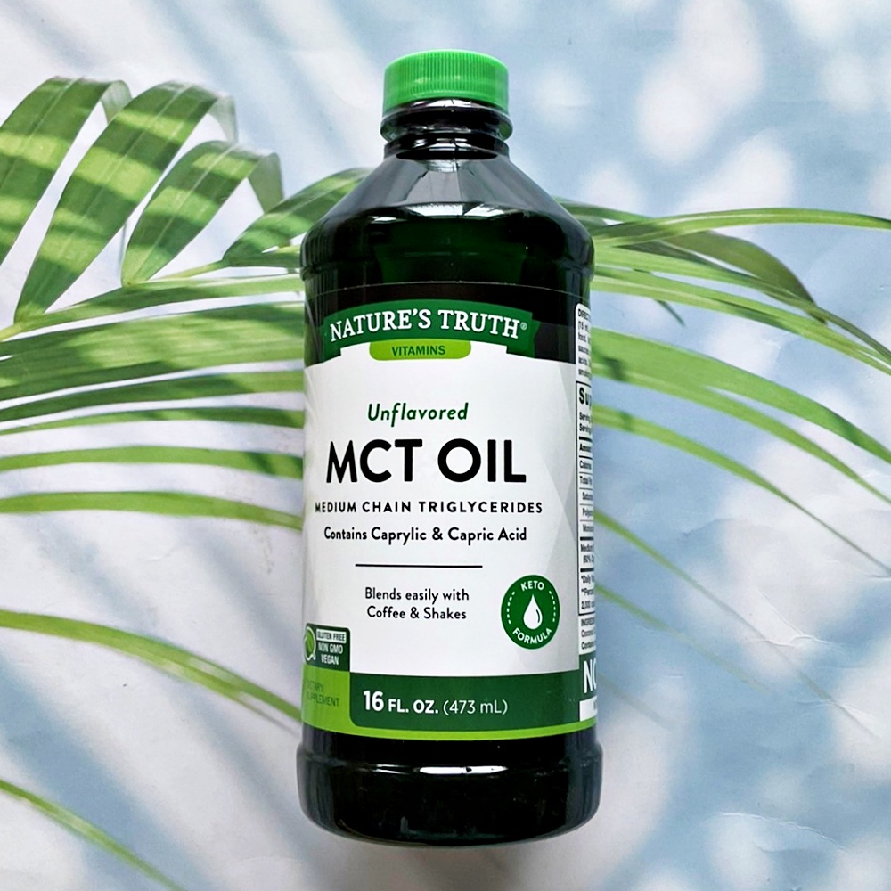 น้ำมัน MCT Pure MCT Oil Medium Chain Triglycerides Unflavored 473 mL ...