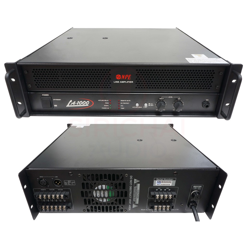 Power AMP (เครื่องขยายเสียง ) NPE รุ่น LA-series (LA250 , LA500 , LA1000) | Shopee Thailand