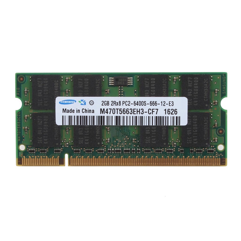Samsung 2GB DDR2 Bus 800MHz PC2-6400 แรมโน๊ตบุ๊ค(สินค้าใหม่) รับประกัน ...