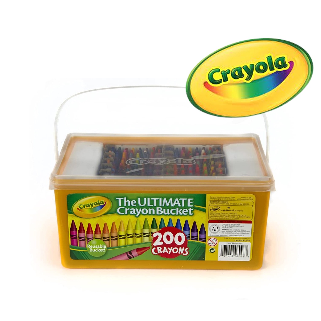 Crayola Ultimate Crayon Bucket, 200 Crayons, Duplicates of Favorite ...