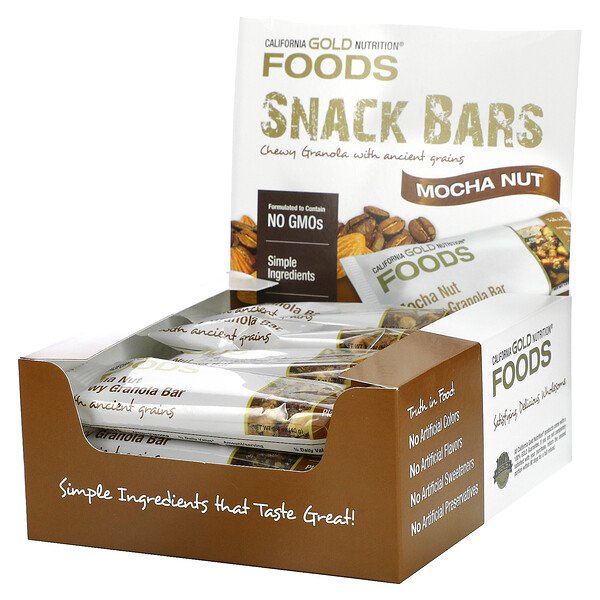 California Gold Nutrition, FOODS, Sample Snack Bar Pack,12 Bars ขนม ...