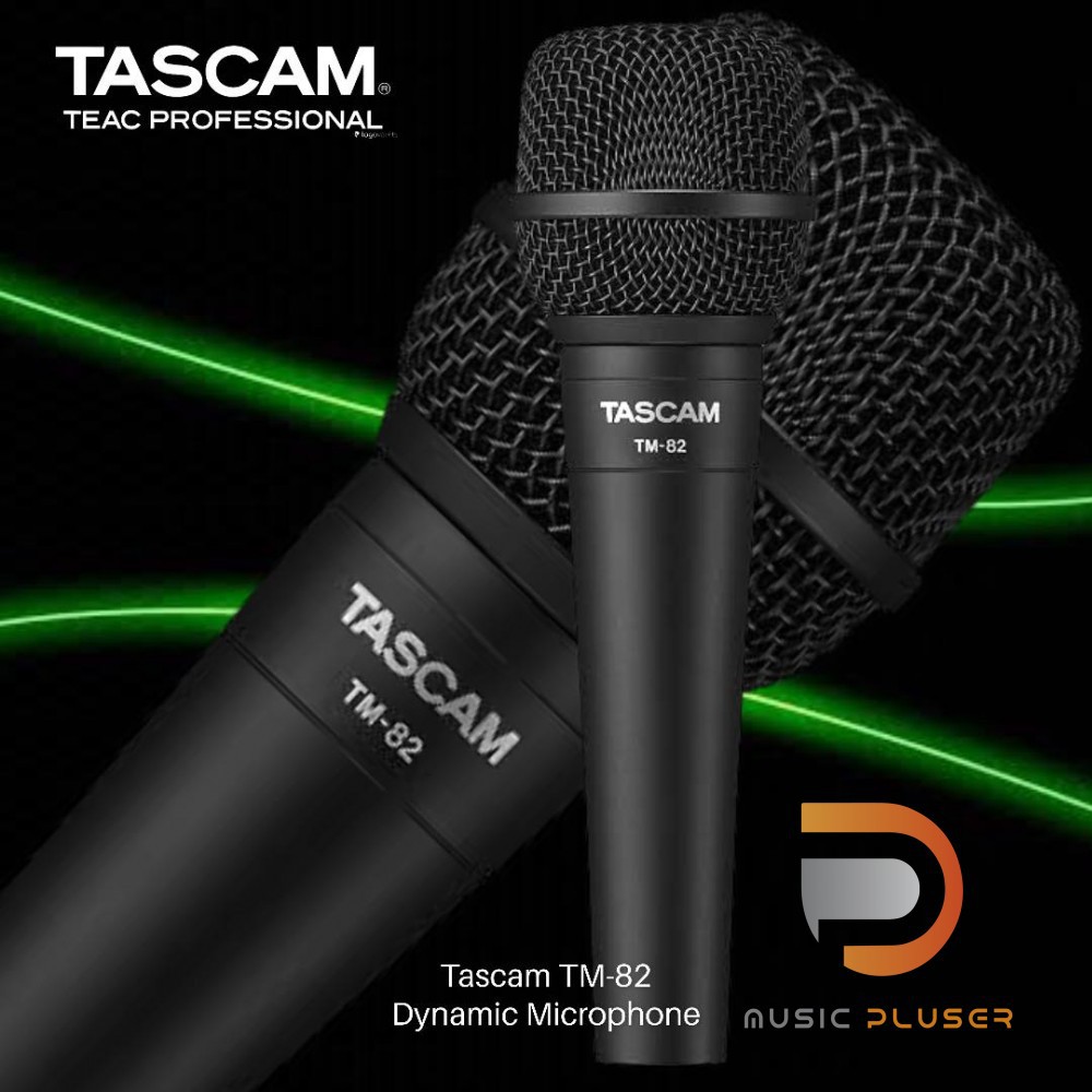 Tascam TM-82 Dynamic Microphoneไมโครโฟนสำหรับร้องเพลง หรือเล่นเครื่องดนตรีแบบสดหรือแบบ recording ...