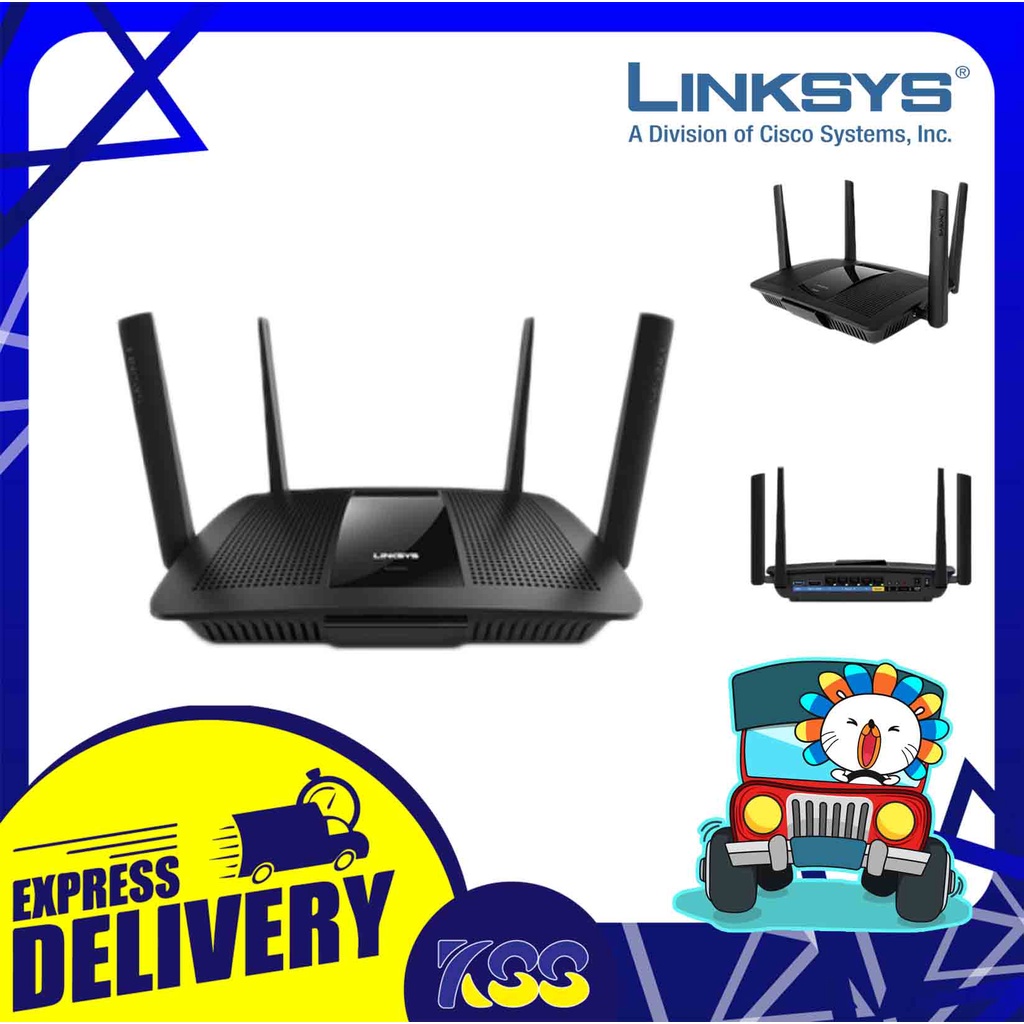 ไวเลสเราเตอร์ เราเตอร์ไวไฟ Linksys EA8500 Max-Stream AC2600 MU-MIMO 4x4 ...