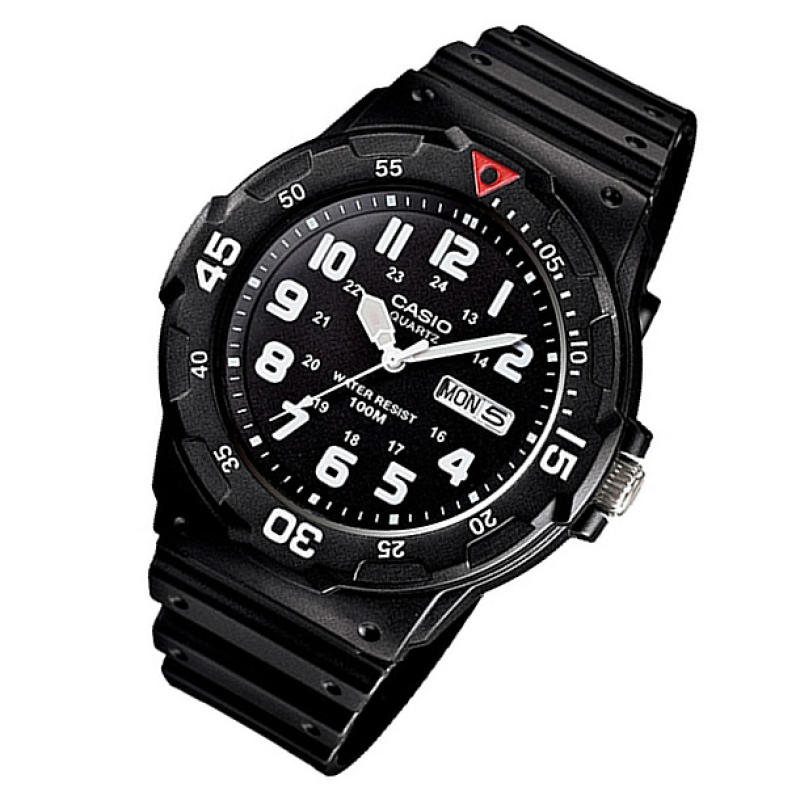 Win Watch shop นาฬิกา Casio รุ่น MRW200H1B นาฬิกาข้อมือสายเรซินสีดำ กัน ...