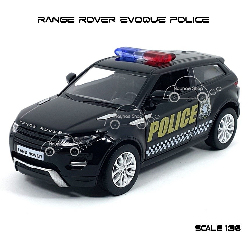 โมเดล รถตำรวจ RANGE ROVER EVOQUE POLICE สีดำ (Scale 1:36) | Shopee Thailand