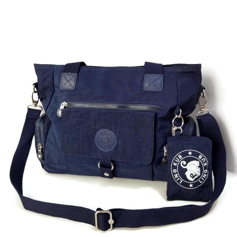 KOREA LINGKUB กระเป๋าสะพายไหล่-สะพายข้างไซร์-L ใสA4ได้ มีช่องใส่เยอะ ผ้าอย่างดีระดับKipling รุ่น ...