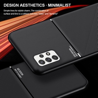 For Samsung Galaxy A73 5G Case Car Magnetic Holder Matte Back Cover For ...