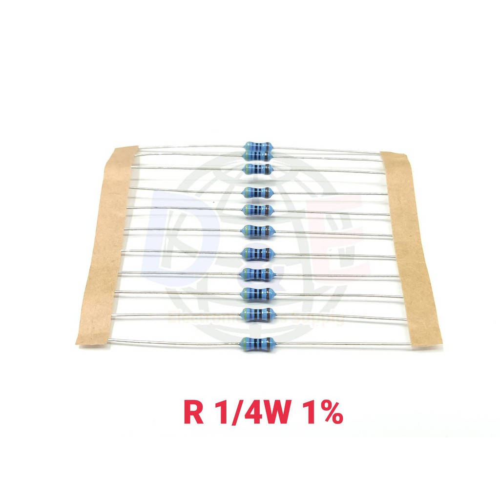 R Resistor ตัวต้านทานขนาด 1/4w 1% ยี่ห้อ Royalohm (จำนวน 100 ตัว ...