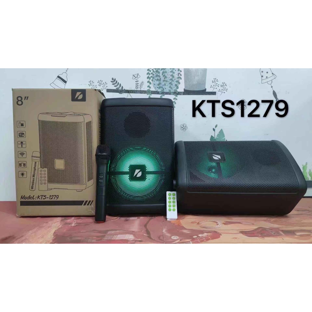 SDD KTS-1279 ลำโพงบลูทูธลําโพงดอก8นิ้ว 30W ปรับเบสได้ ปรับเสียงแหลมได้ ...
