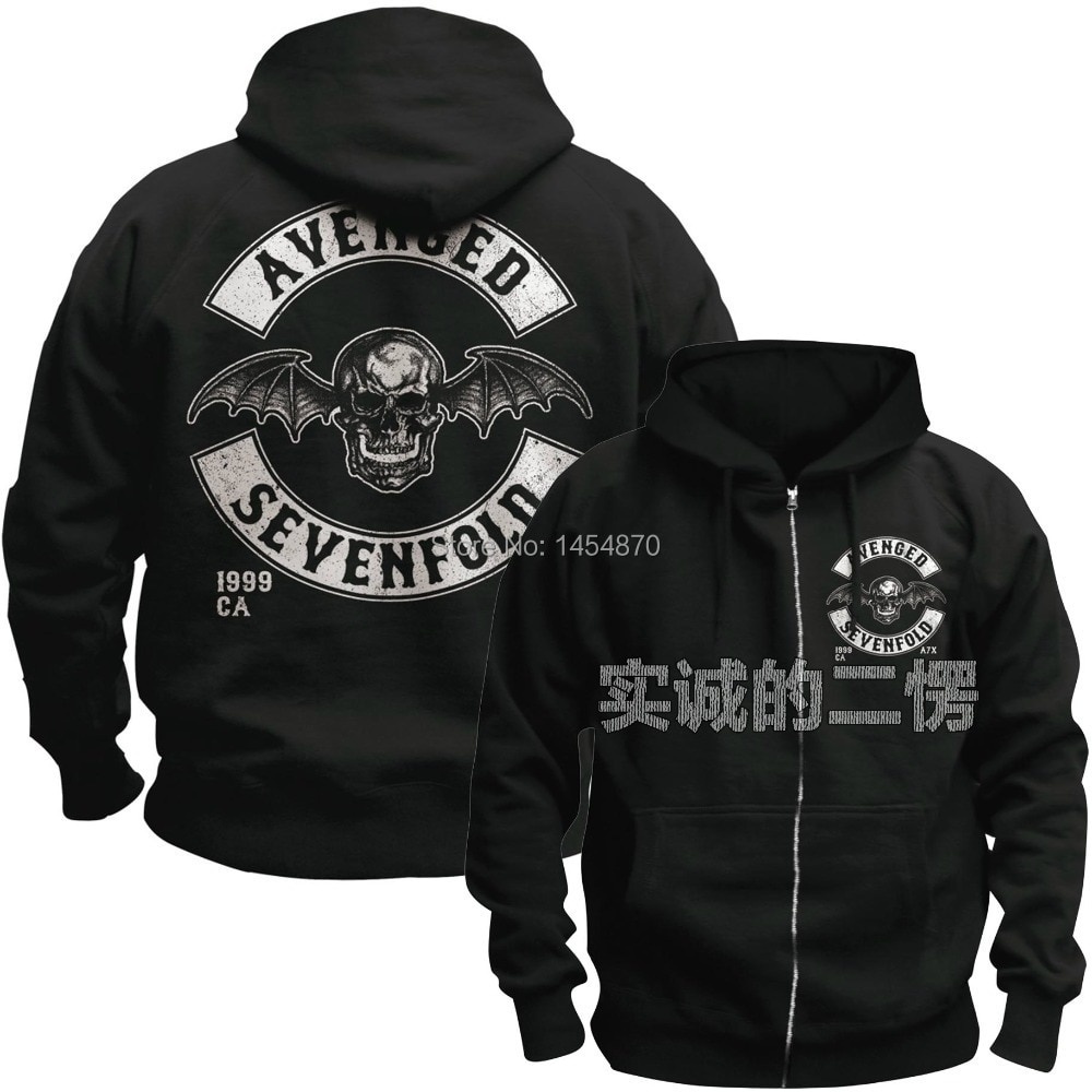 4 ชนิด Harajuku Avenged Sevenfold A7X Rock Hoodies Shell Jacket Punk ...