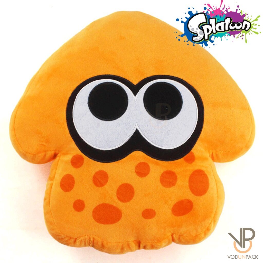 หมอน Splatoon น้องหมึก Squid มีให้เลือก 2 สี เขียว ส้ม นุ่มๆ น่ากอด ...