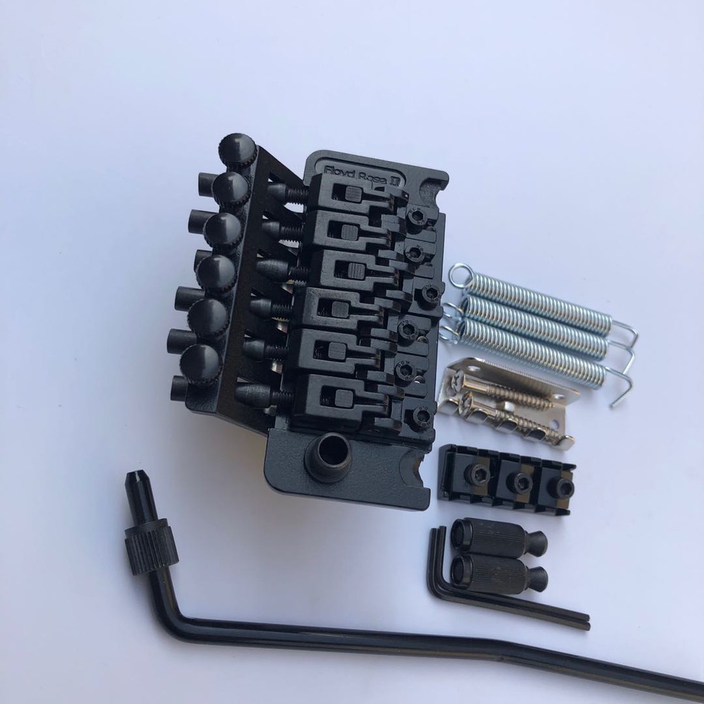Floyd Rose Black 6 String Tremolo System Pull String Plate Bridge สําหรับกีตาร์ไฟฟ้า Double ...