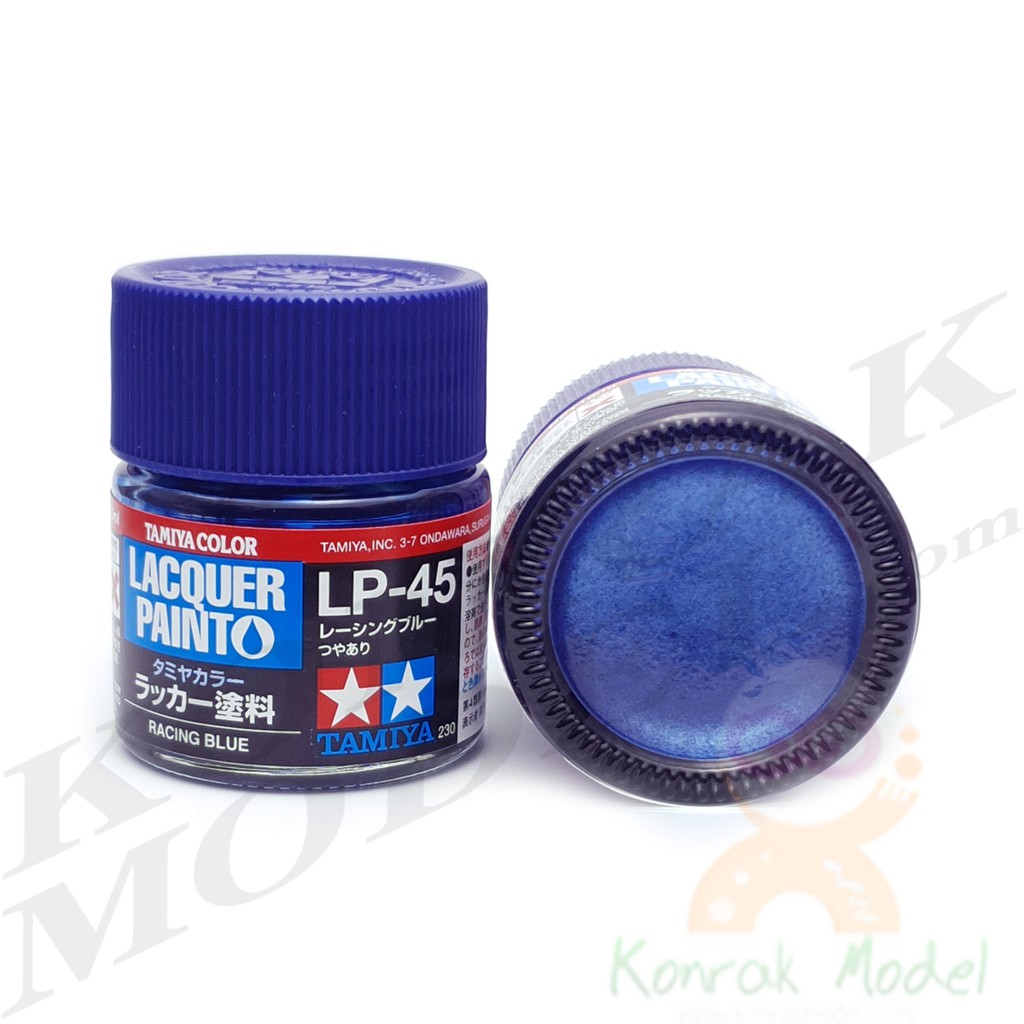 สีทามิย่าสูตรแล็คเกอร์ Tamiya Lacquer paint LP45 Racing blue 10ML ...