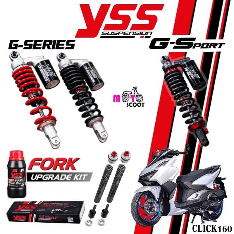 โช๊ค YSS CLICK160 G-series,G-sport, สูง320-340mm ตรงรุ่น | Shopee Thailand