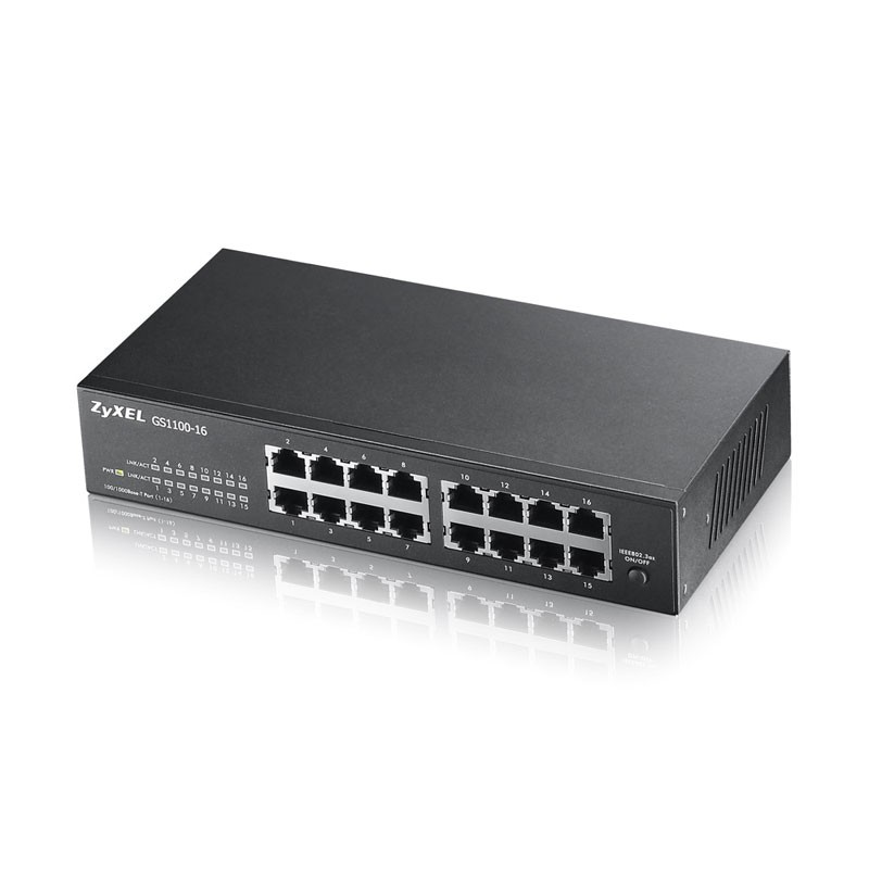 ZYXEL 16-Port GS1100-16 GbE Unmanaged Switch | Shopee Thailand