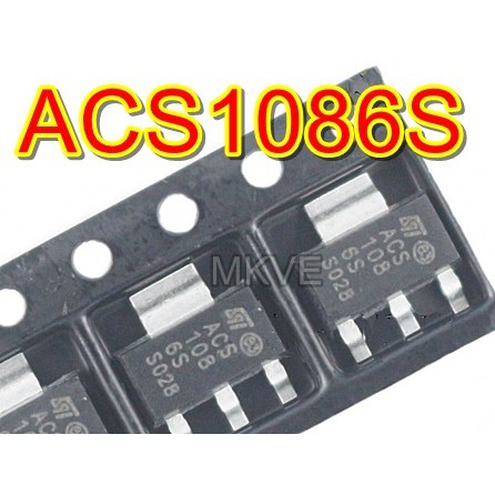 (2ตัว) ACS1086S , ACS108-6S , SOT-223 AC Switch 0.8A 600V (รหัสสินค้า ...
