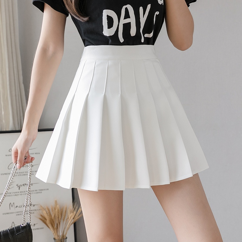 ☆XS-3XL☆7 สี สไตล์เกาหลี ผู้หญิง กระโปรงเทนนิส | Shopee Thailand