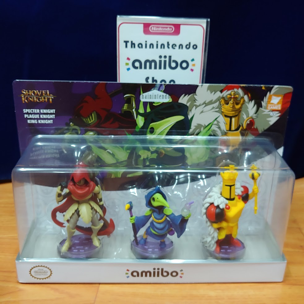 (ใช้โค้ดคุ้มได้) amiibo Shovel Knight Trio Pack (Specter Knight, Plague ...