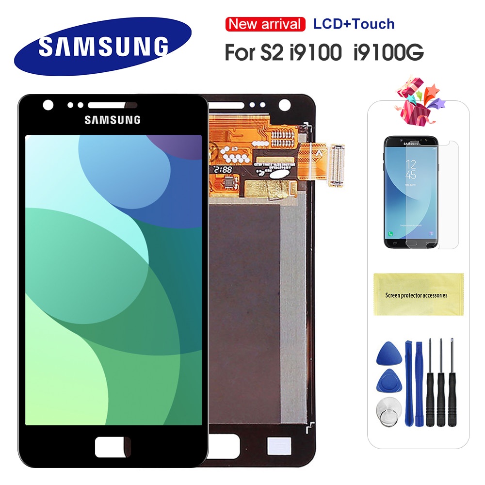 อะไหล่หน้าจอสัมผัส LCD แบบเปลี่ยน สําหรับ Samsung Galaxy S2 i9100 S2 ...