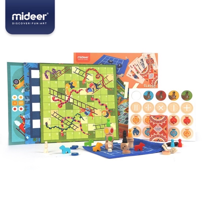 Mideer มิเดียร์ 16In1 Classic Games-boardgame บอร์ดเกม16 เกมส์ ใน 1 ...