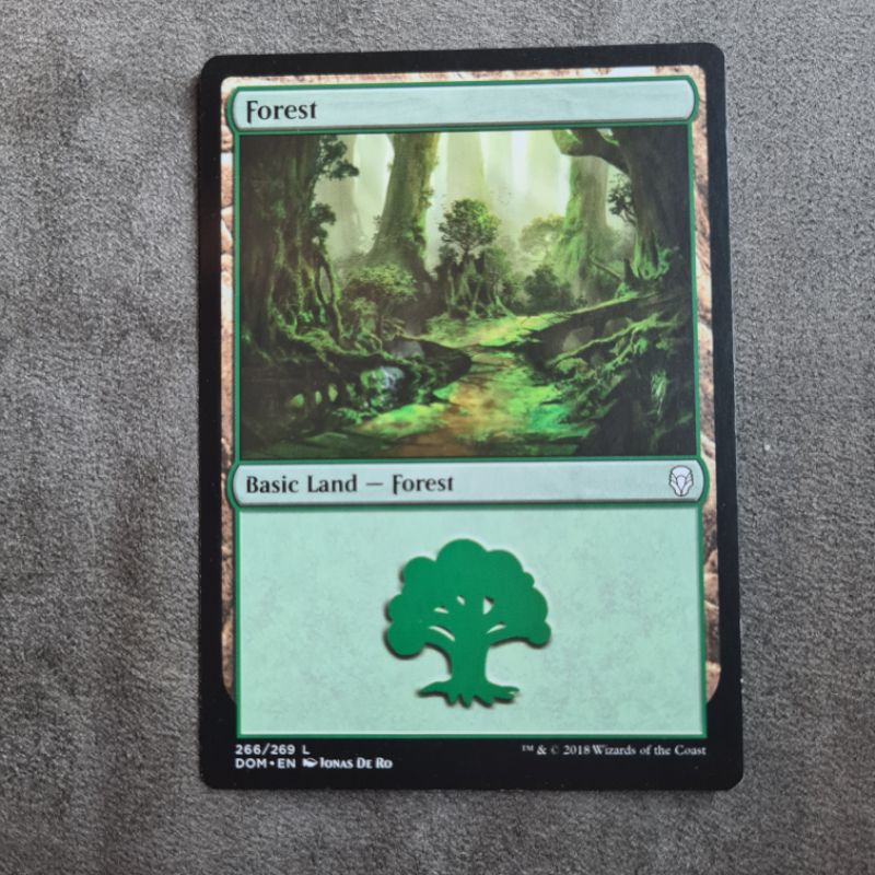 Forest (266) (mtg) Magic The Gathering , Dominaria , illustrator Jonas De Ro | Shopee Thailand