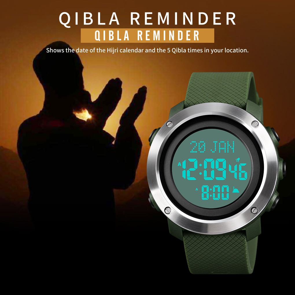 [Shop Malaysia] Muslim Prayer Watch islam islamic wristwatch jam tangan ...