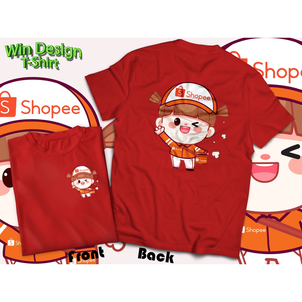 เสื้อSHOPEE CARTOON ผ้าคอตตอน100% ผ้าหนานุ่ม | Shopee Thailand