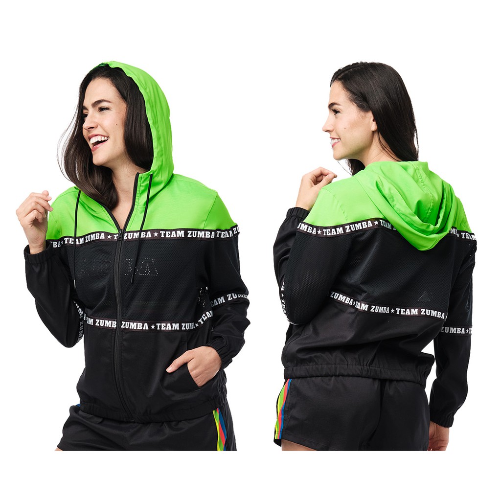Zumba Wear : Team Zumba Mesh Insert Jacket (เสื้อแจ็คเก็ตออกกำลังกายซุม ...