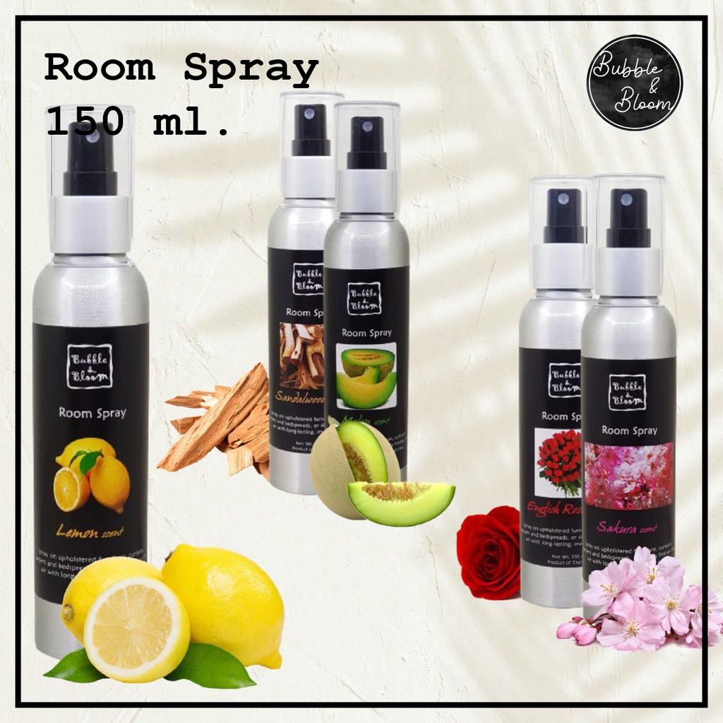 Bubble&Bloom Room Spray 150ml. บับเบิ้ลแอนด์บลูม สเปรย์หอมปรับอากาศ สเปรย์ปรับอากาศ สเปรย์หอม ...