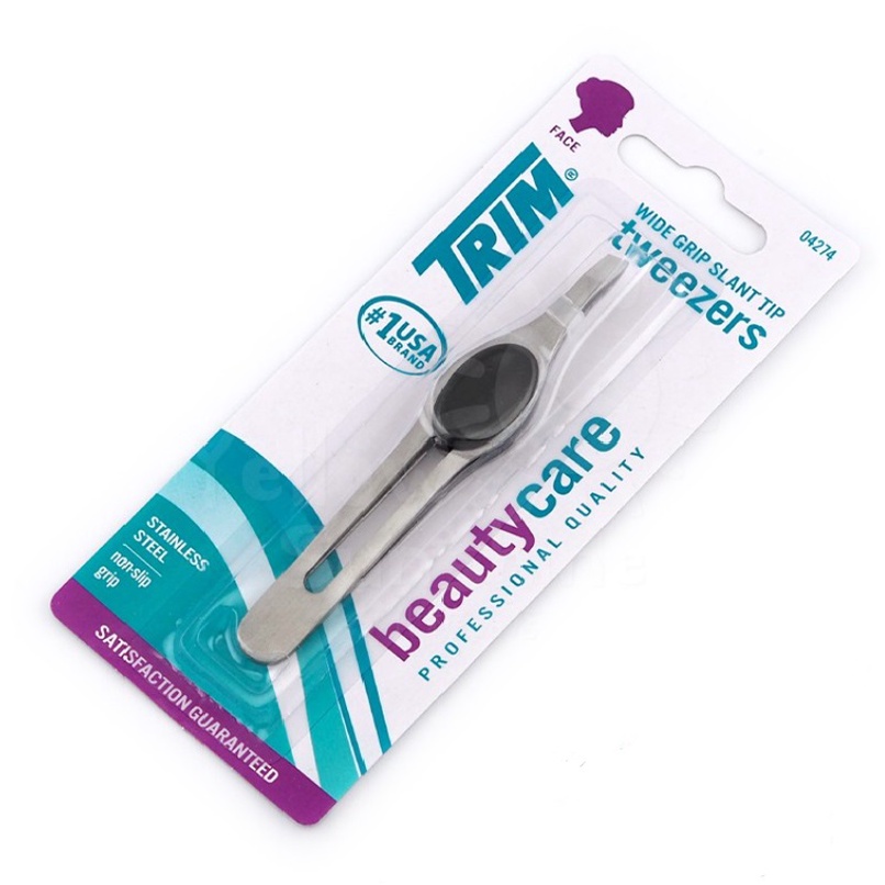 TRIM #1 USA Brand ที่ถอนขนคิ้ว หัวเฉียง ที่จับกว้าง แหนบอเนกประสงค์ ...