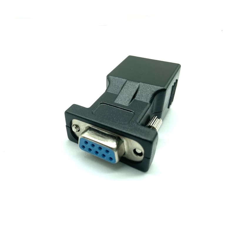 DB9 RS232 Male/Female to RJ45 Female Adapter COM Port to LAN Ethernet ...
