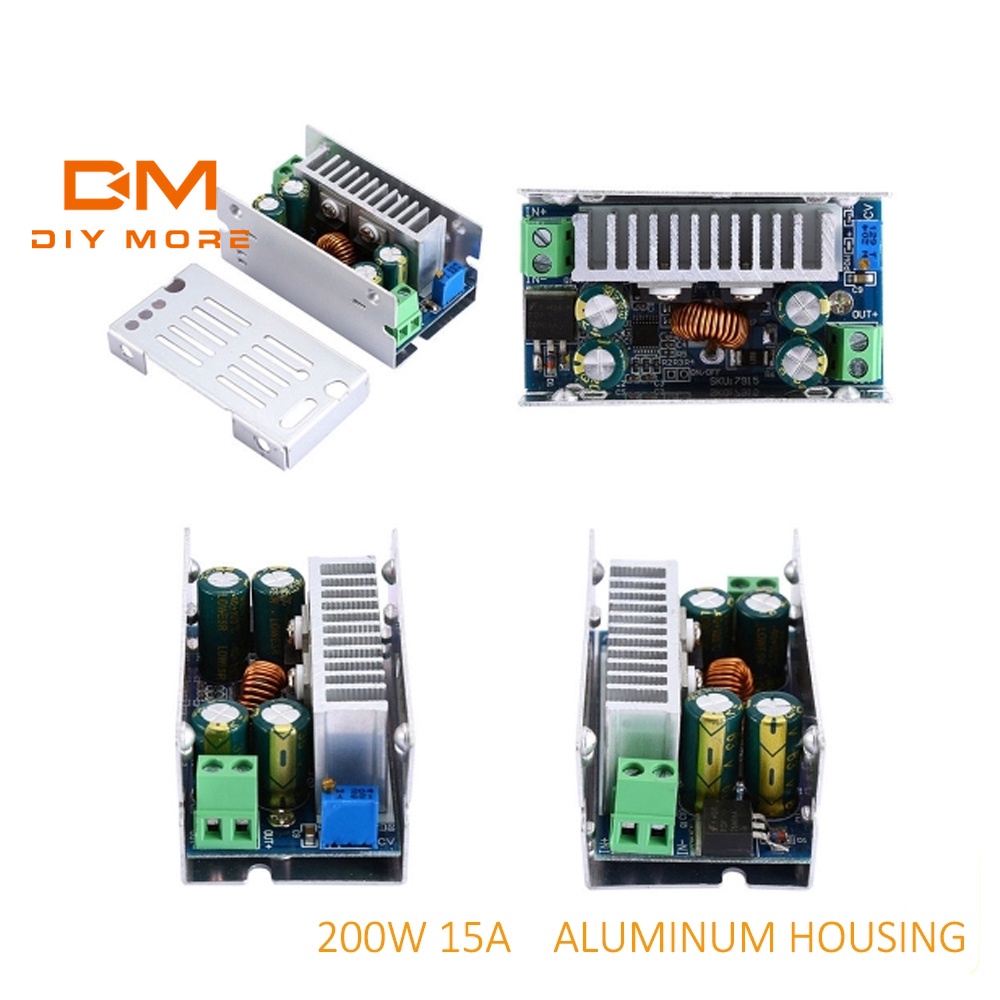 DIYMORE โมดูลแปลง 200W 15A DC-DC 8-60V To 1-36V Synchronous Buck Step - Downโมดูล Synchronous ...