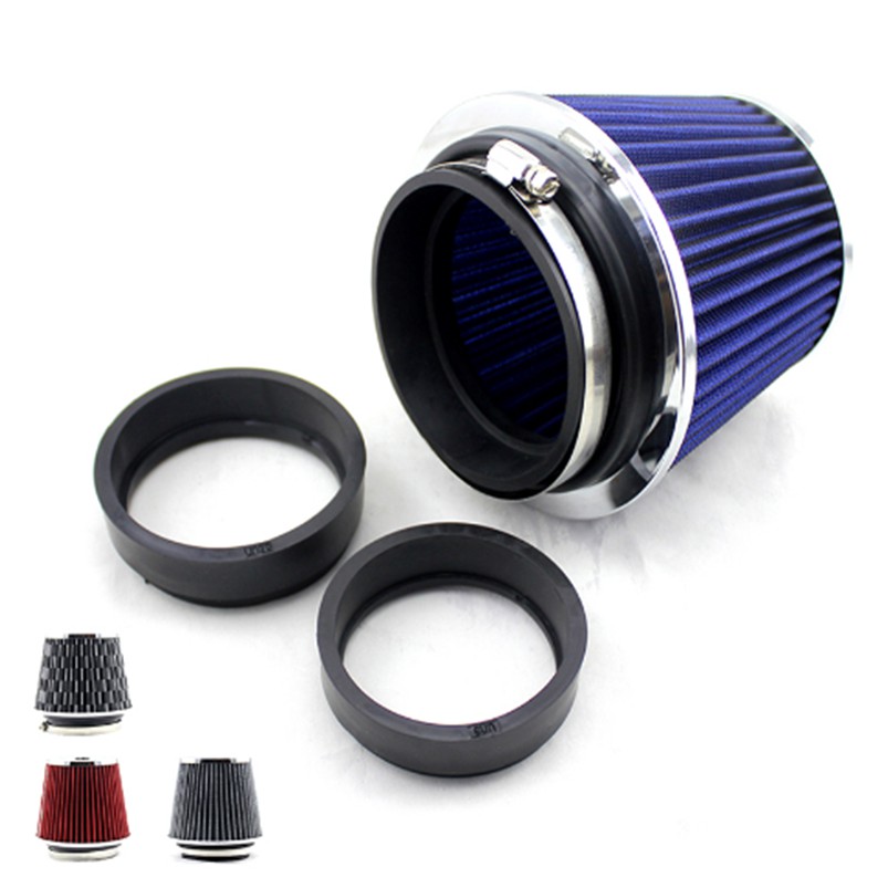 รถแข่ง AIR FILTER 3 3.5 4 Universal Cold Air Hood Intake Kit 76 90 101 ...