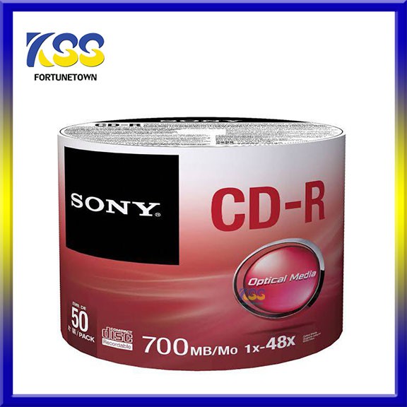 แผ่น CD-R 700MB 48X (แพ็ค 50 แผ่น) Sony | Shopee Thailand