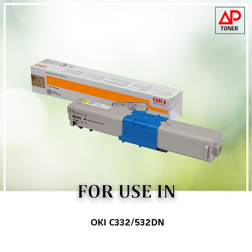 ของแท้100% ตลับหมึกโทนเนอร์ OKI C332 OKI 363 สีเหลือง สำหรับเครื่องรุ่น ...