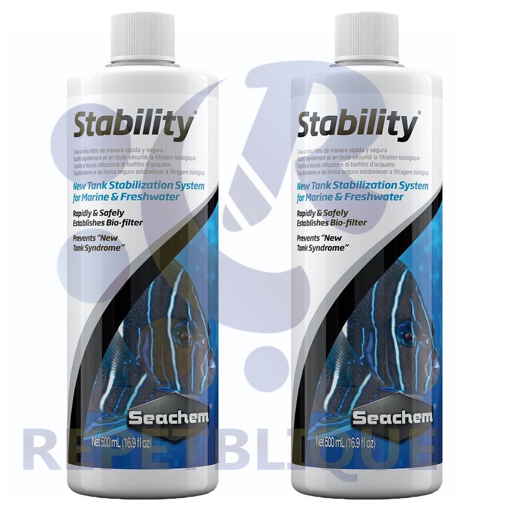 Seachem Stability 500 ml. แบคทีเรียชนิดน้ำ สำหรับเซ็ตระบบ ใช้ได้ทั้งตู้น้ำจืดและทะเล | Shopee ...