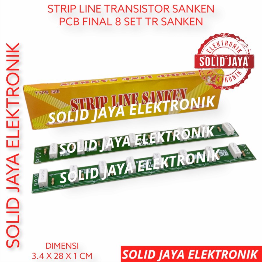PCB TR FINAL STRIP LINE ทรานซิสเตอร์ 8 ชุด SANKEN TOSHIBA MJL DRIVER TR ...
