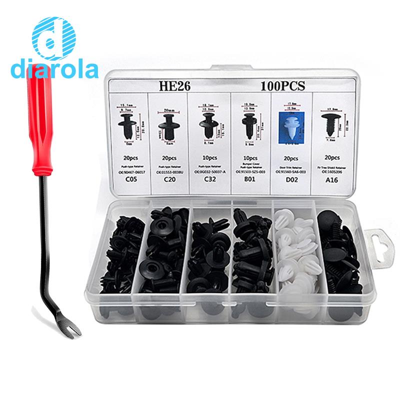 ยูนิเวอร์แซ Fixer Fastener พลาสติก Fender Rivet Pusher คลิป กันชน ...