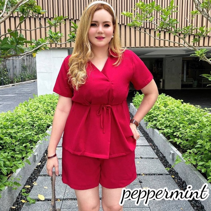 ราคาพิเศษ ‼️ชุดเซตสาวอวบ แต่งเชือกรูด มีไซส์40-50 Peppermint PlusSize ( 522 542 ) | Shopee Thailand