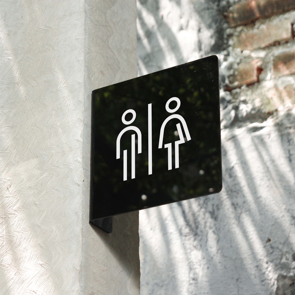 Signage Acrylic Pop Up Sign Square 15x15 cm - โถสุขภัณฑ์ | Shopee Thailand