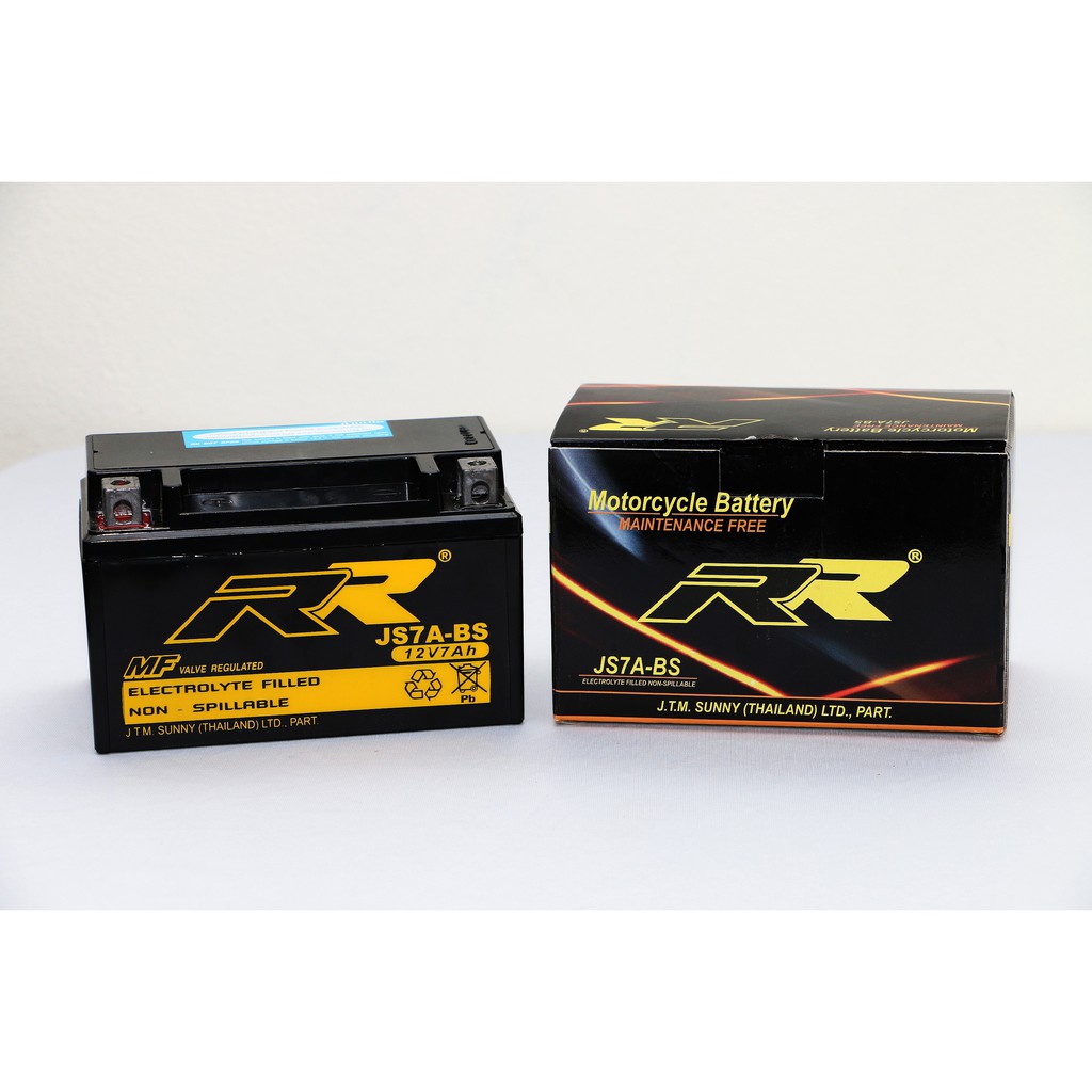 แบตเตอรี่ RR รุ่น JS7A-BS (JRD) ขนาด 12V 7Ah | Shopee Thailand