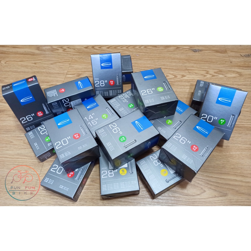 ยางใน Schwalbe AV12A AV13 AV19 AV2 AV21 AV3 AV4 AV6 AV7 AV7A SV12A SV13 ...