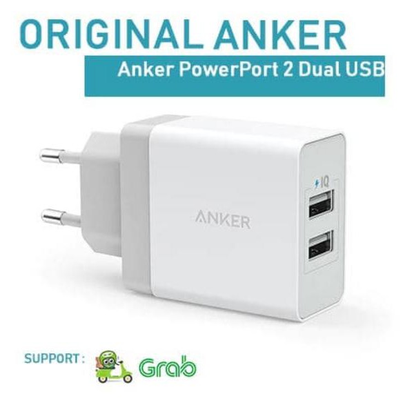 Anker Wall Charger PowerPort 20W Charger Anker Power Port 2 USB IQ 24W ...