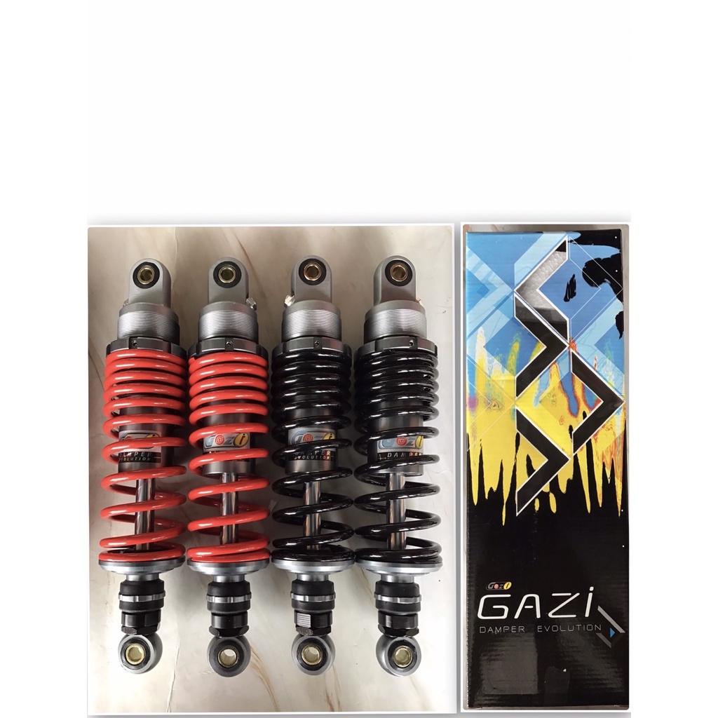 GAZI โช๊คGAZIแท้ ปรับรีบาวด์ได้32ระดับ มีความสูง300และ320มิล โช๊คที่รถแข่งชอบใช้ | Shopee Thailand