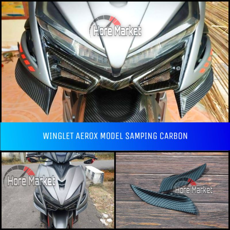 Winglet AEROX 155 2017 2018 2019 2020 คาร์บอน WINGLET AEROX เก่า ...
