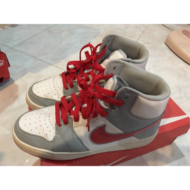 มือ2 Nike backboard ii mid white red size40.5 | Shopee Thailand
