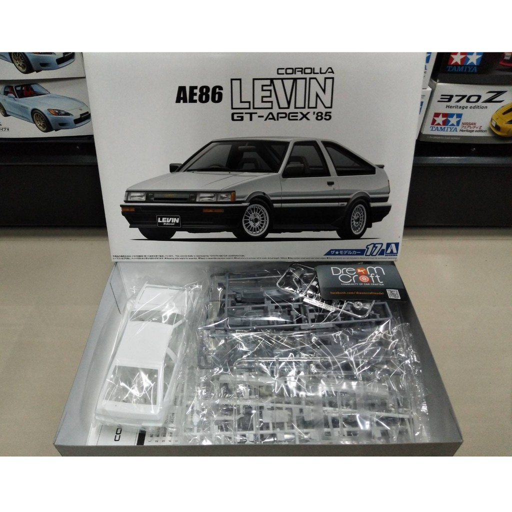 AOSHIMA 1/24 TOYOTA AE86 COROLLA LEVIN GT-APEX '85 (โมเดลรถยนต์ Model ...