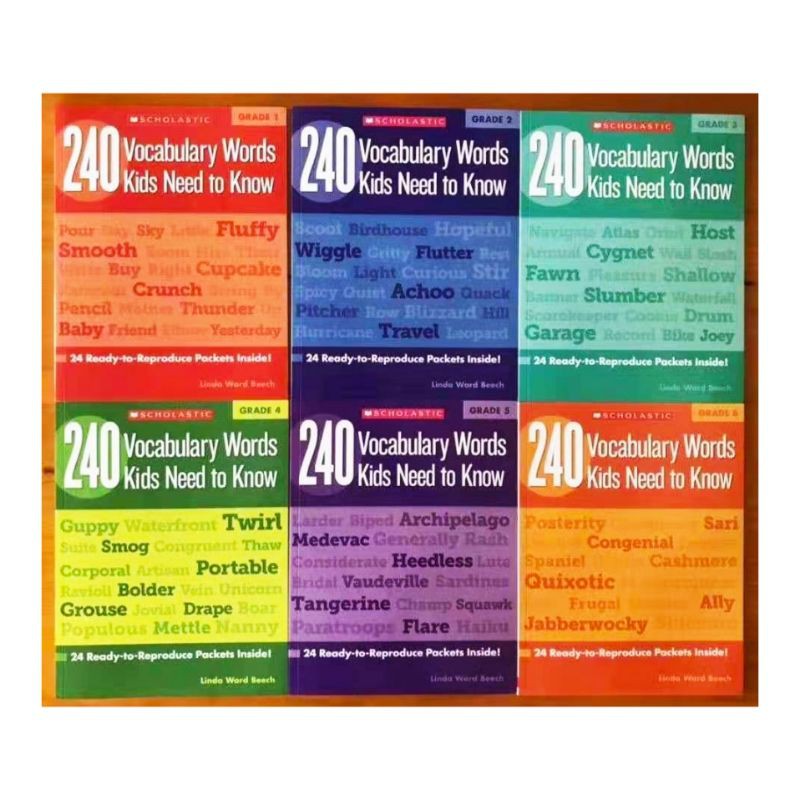 240 Vocabulary Words Kids Need to Know Workbook Grade 1-6 ( พร้อมส่ง ...