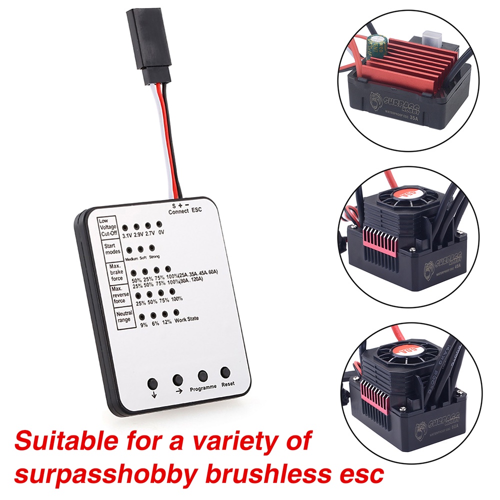 การ์ดโปรแกรม สําหรับ Rocket Turbo TS160 Hobbywing XeRun EzRun QuicRun ...