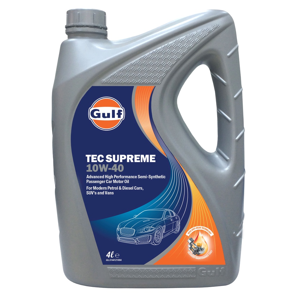 Gulf Tech Supreme 10W-40 ขนาด 4ลิตร | Shopee Thailand